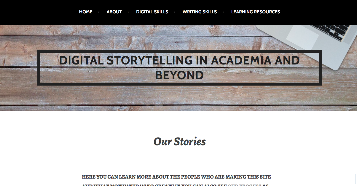 Stories in Play – A research initiative focused on interactive digital ...